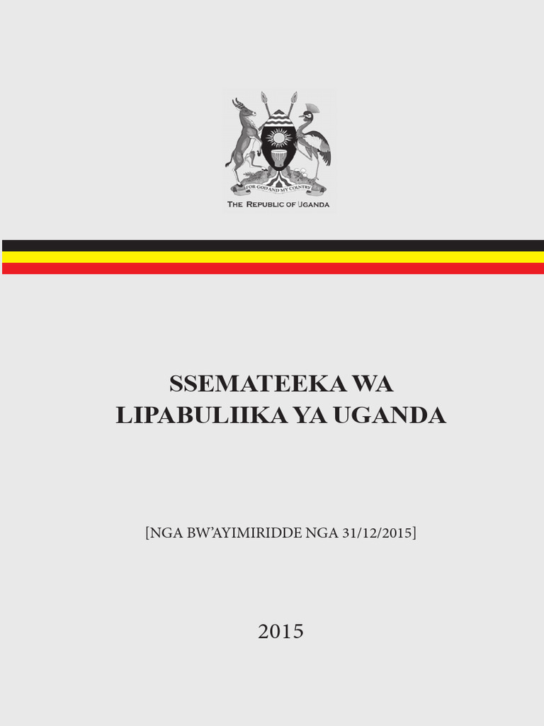 Uganda Constitution in Luganda | PDF