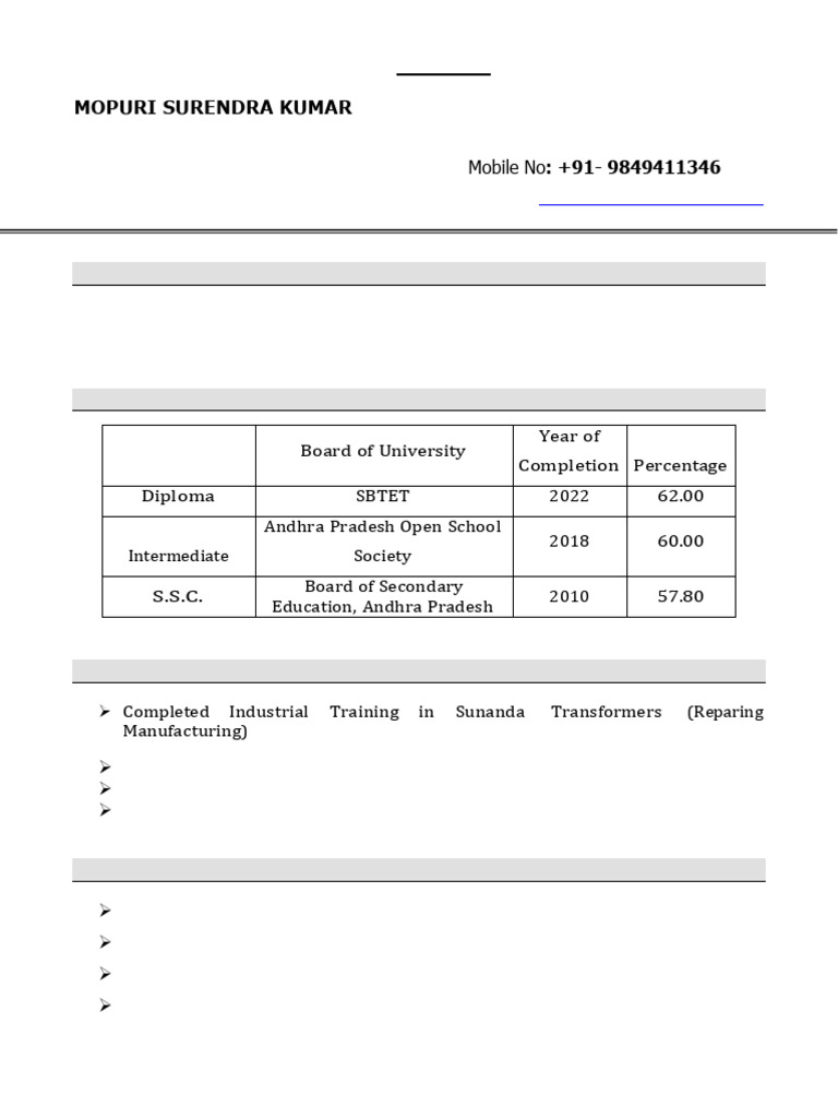 Surendra Resume | PDF