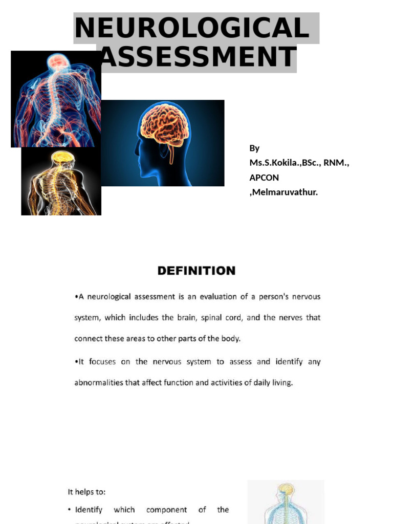 Neurological Assessment | PDF
