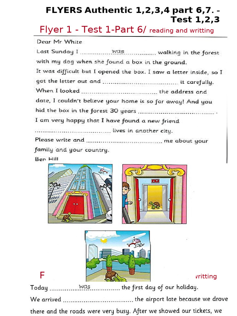 FLYERS 1,2,3,4-đề part 6-7 (Authentic-2018) | PDF