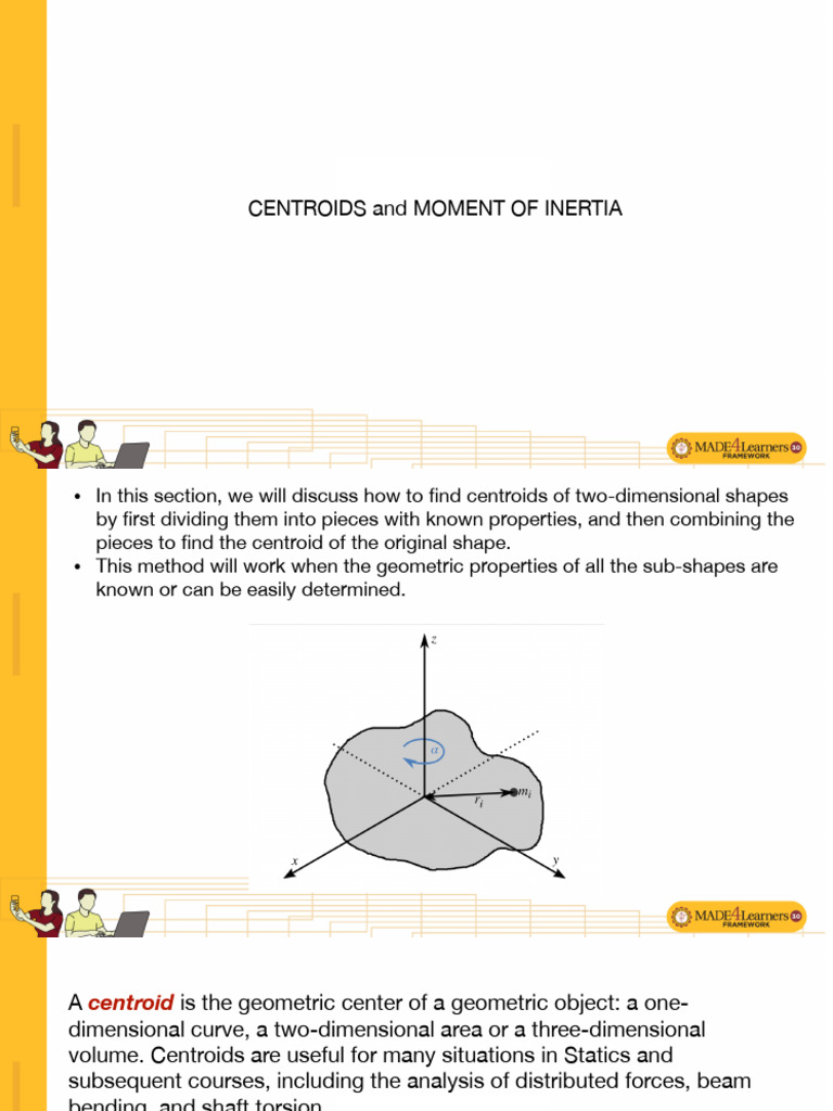 Centroid Moment of Inertia | PDF