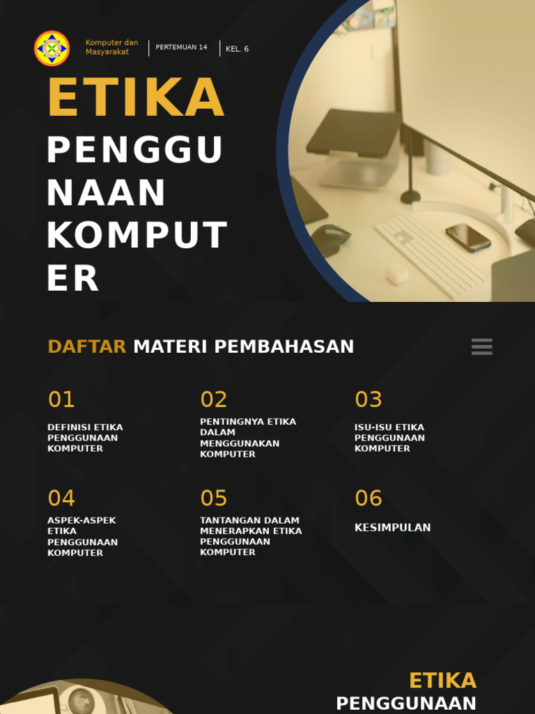 Etika Penggunaan Komputer - Kel.6 | PDF