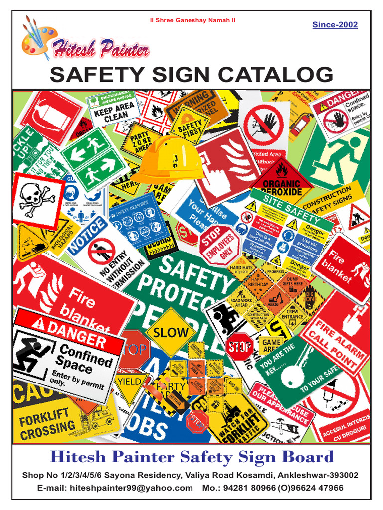 Safety Sign Postors, Displays | PDF