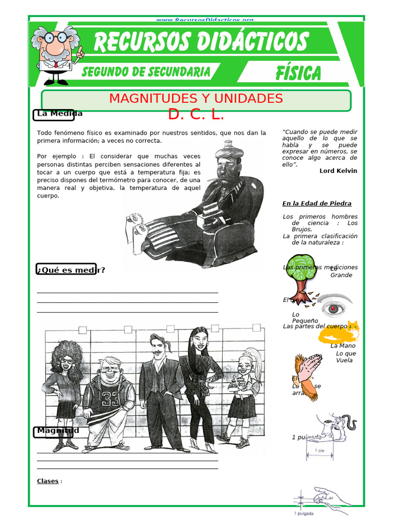 Magnitudes-Físicas-para 1001 Y1002 | PDF | Masa | Kilogramo