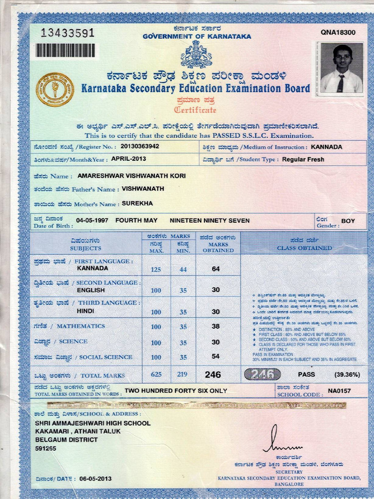 SSLC | PDF