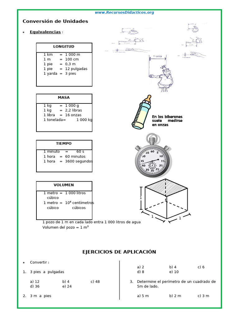 Taller de Conversiones 1002 | PDF | Pie (unidad) | Libra (masa)