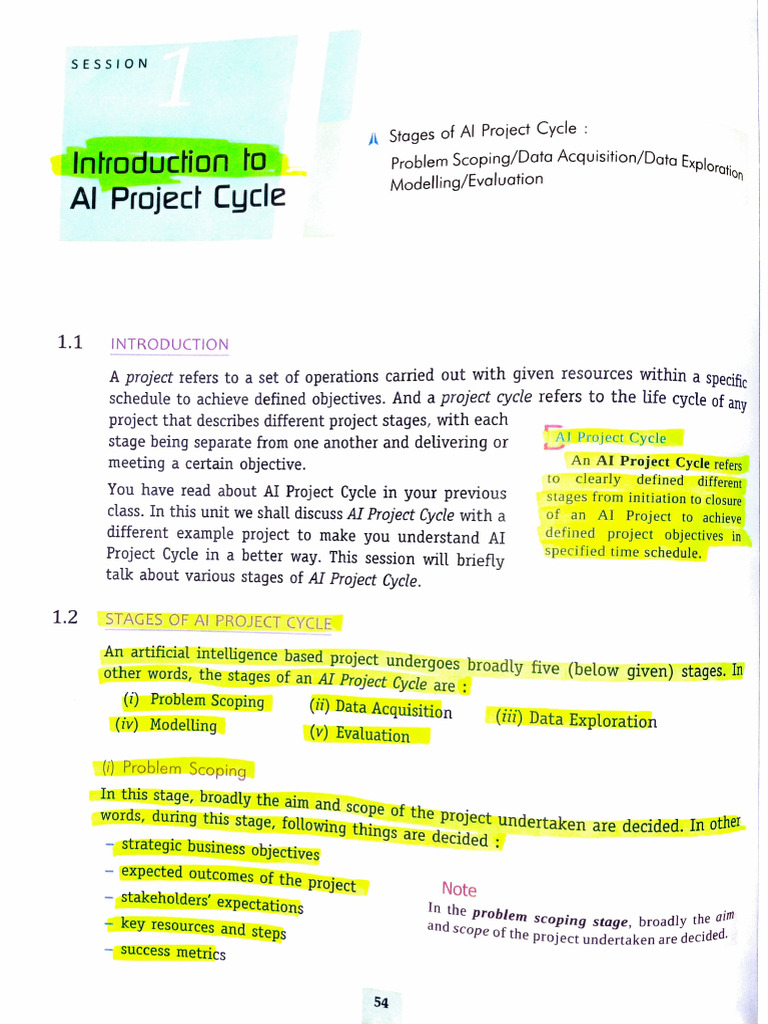 AI Project Cycle | PDF