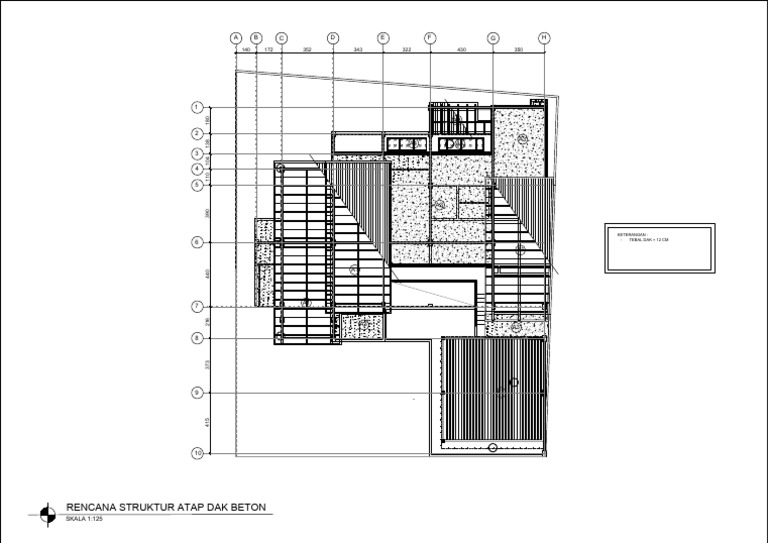 Denah Rencana Atap Dak Beton | PDF