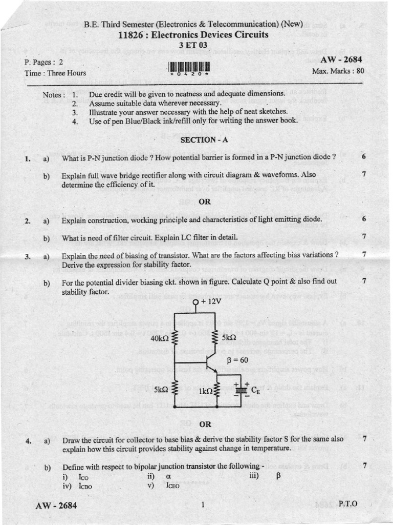 Electronic Devices N Circuits | PDF