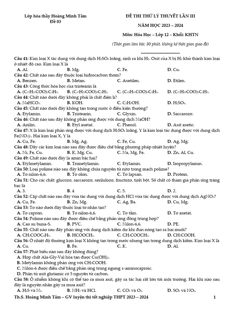 HMT- Lý thuyết 03 - 2024 | PDF