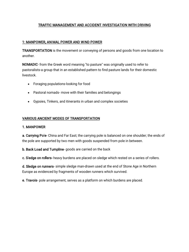 Traffic Management | PDF