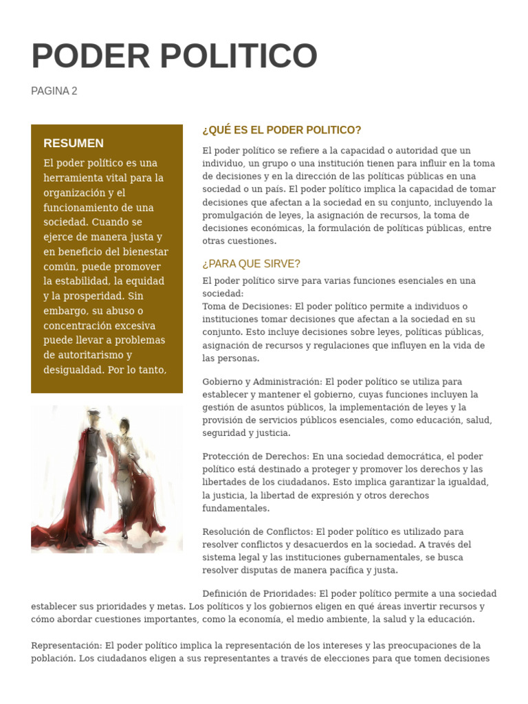Poder Politico | PDF