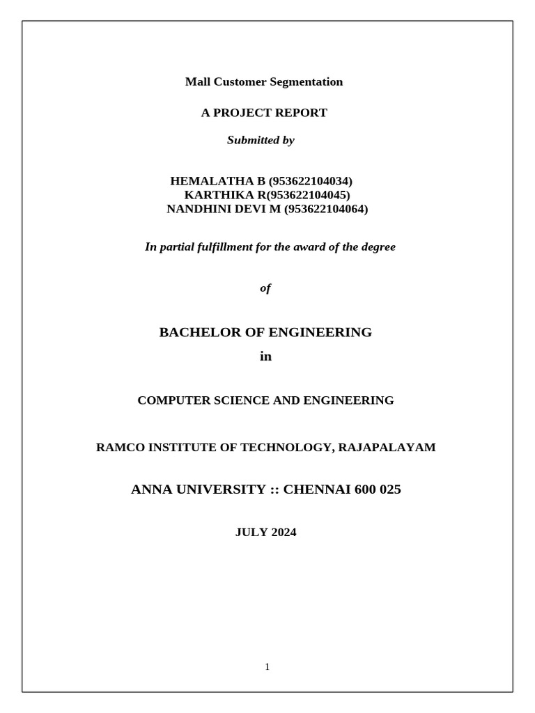 AIML - MINIPROJECT - REPORT (1) Sakthi Mam | PDF
