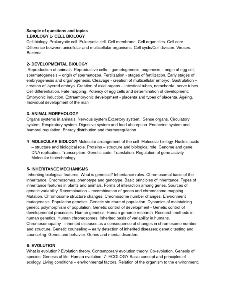 Sample of Questions and Topics-Answered | PDF