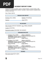 Vehicle Incident Report | PDF