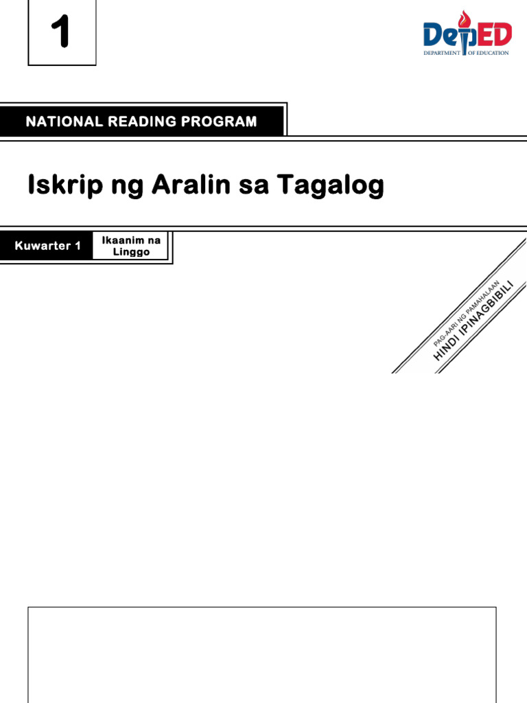 CO 2024 LS GRADE1 NRP Tagalog Q1 W6 | PDF