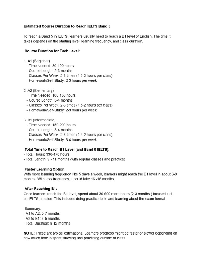 Ielts Band 5 Course Simple Estimation | PDF