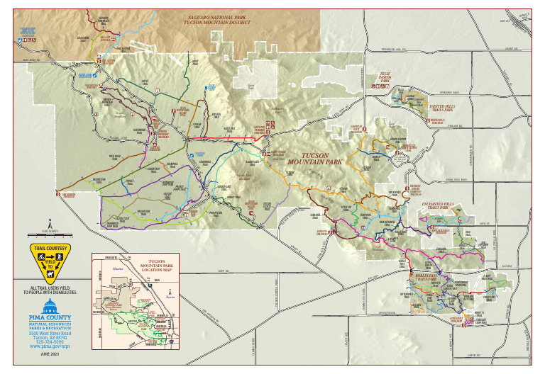Tucson Mountain Park Trail System Map PDF | PDF