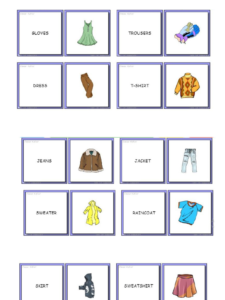 Clothes Domino | PDF