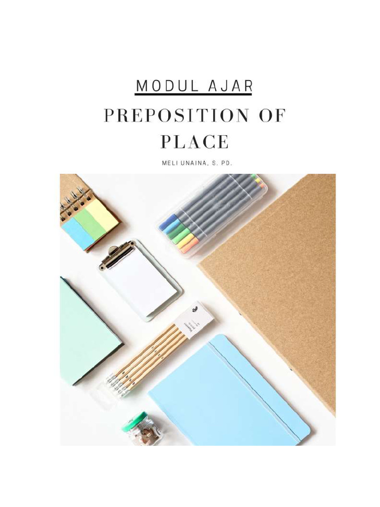 Modul Ajar Preposition | PDF