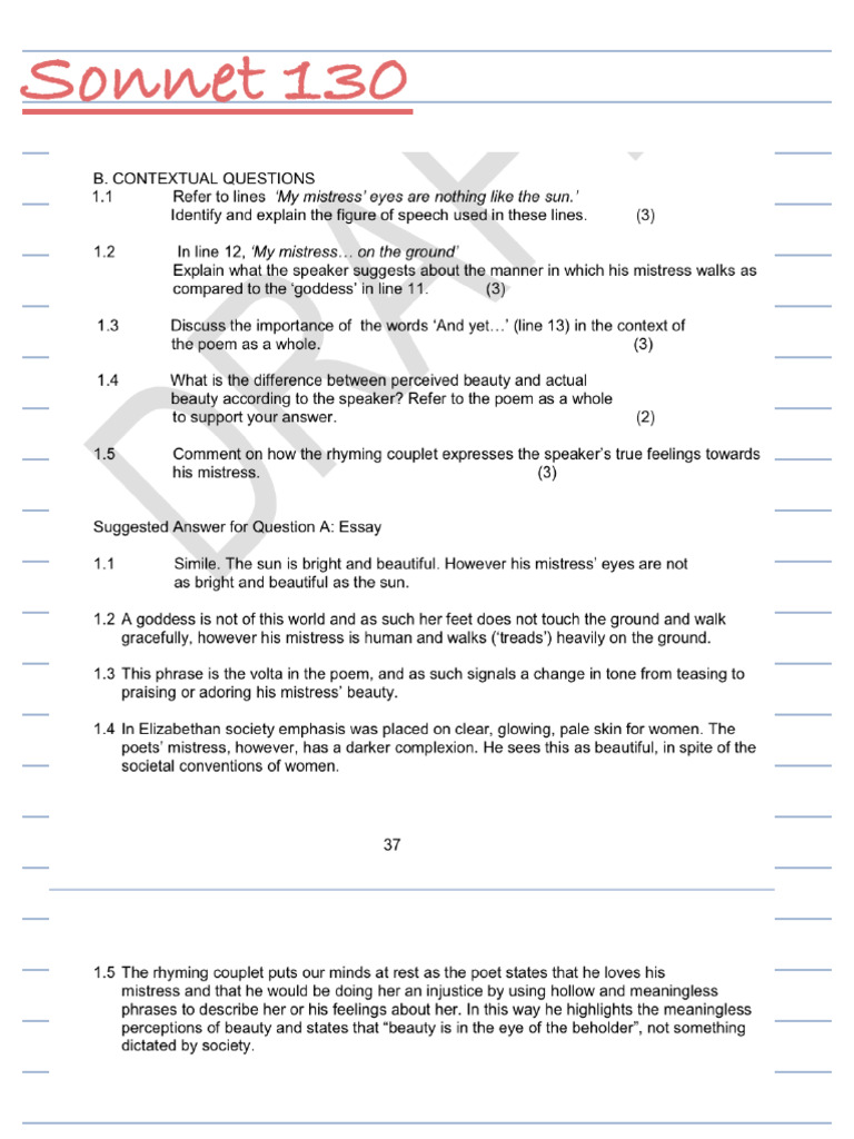 Grade 12 Poetry | PDF | Poetry