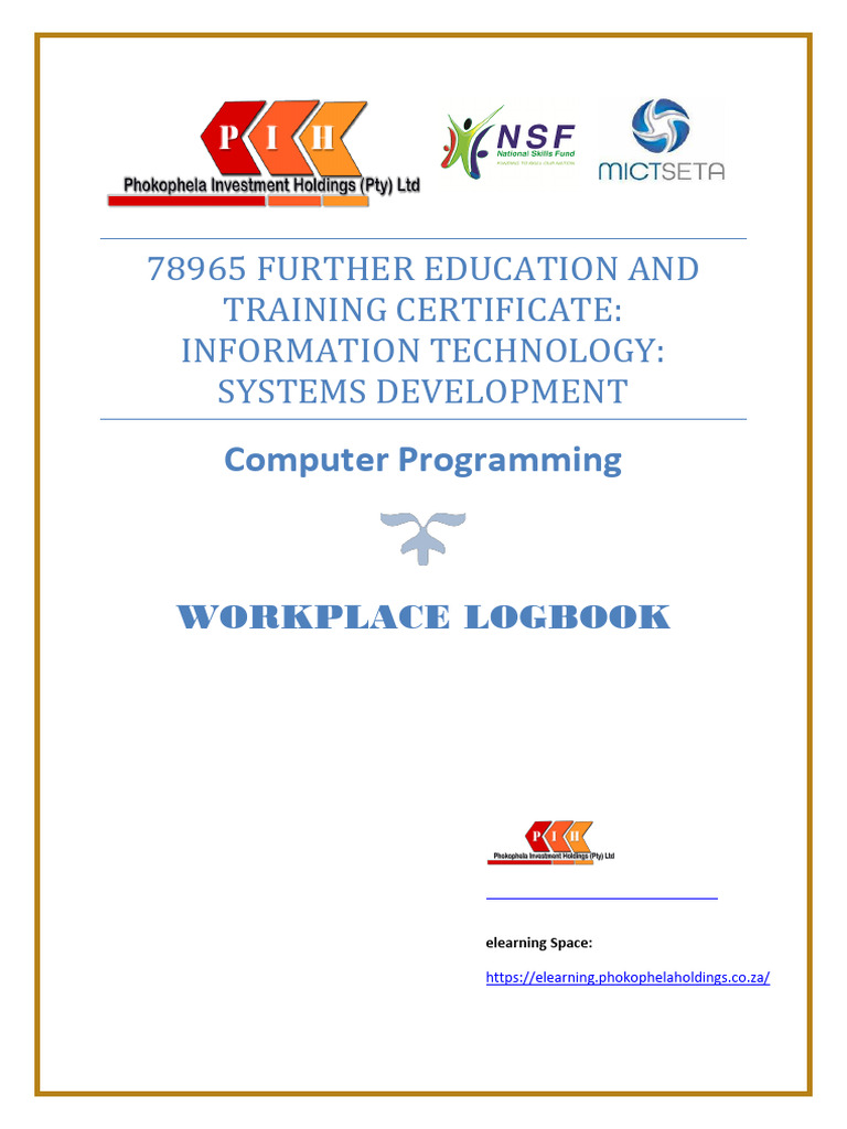 Workplace Logbook FETC System Development - NSF - DONE | PDF | Learning | Computing
