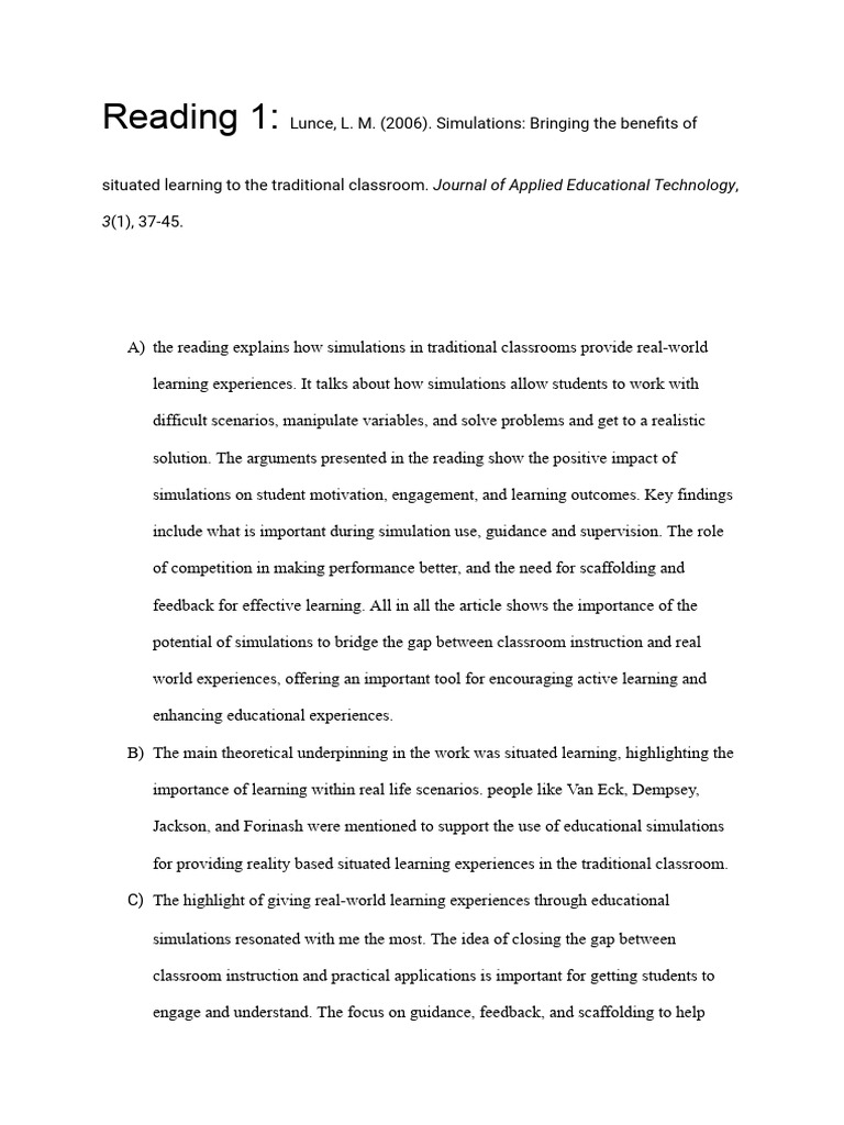 Assignment 2 Edst 1100 | PDF