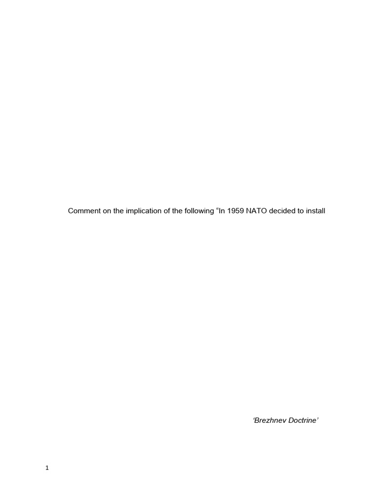 Cold War Alliances Explained | PDF | Warsaw Pact | Politics