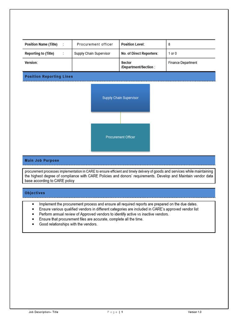 Procurement Officer | PDF