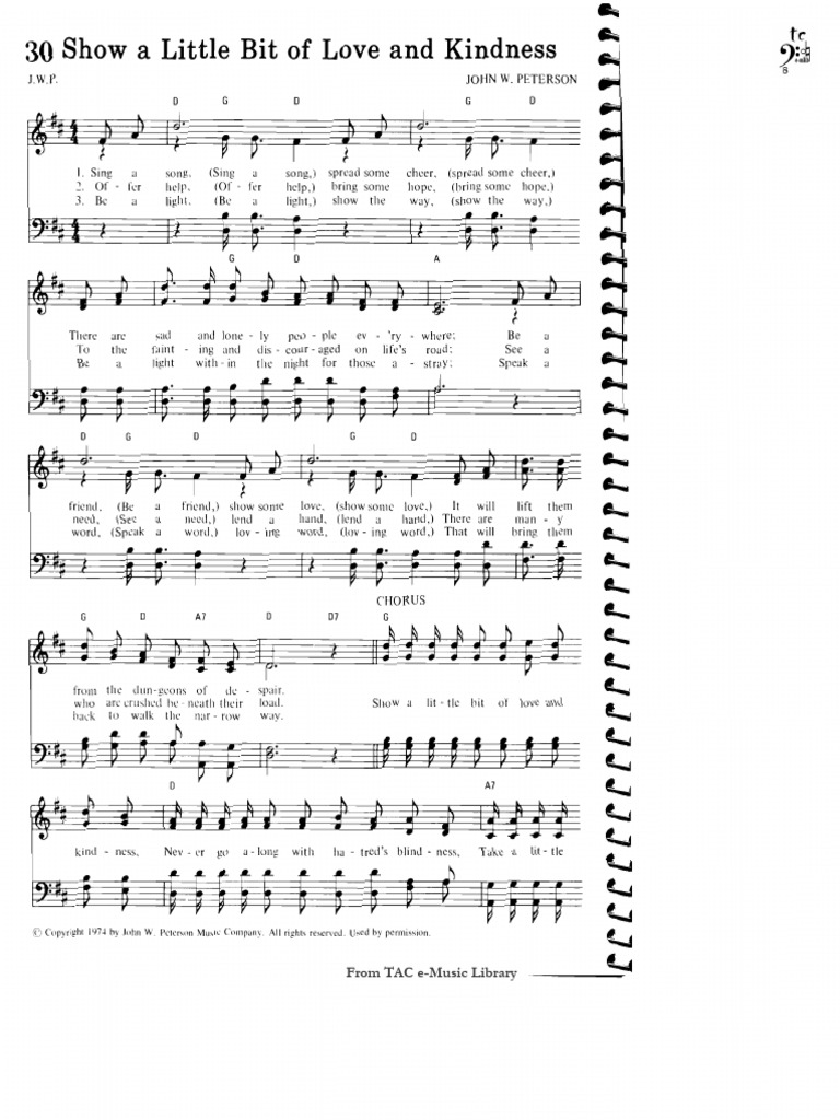 Show A Little Bit of Love and Kindness | PDF