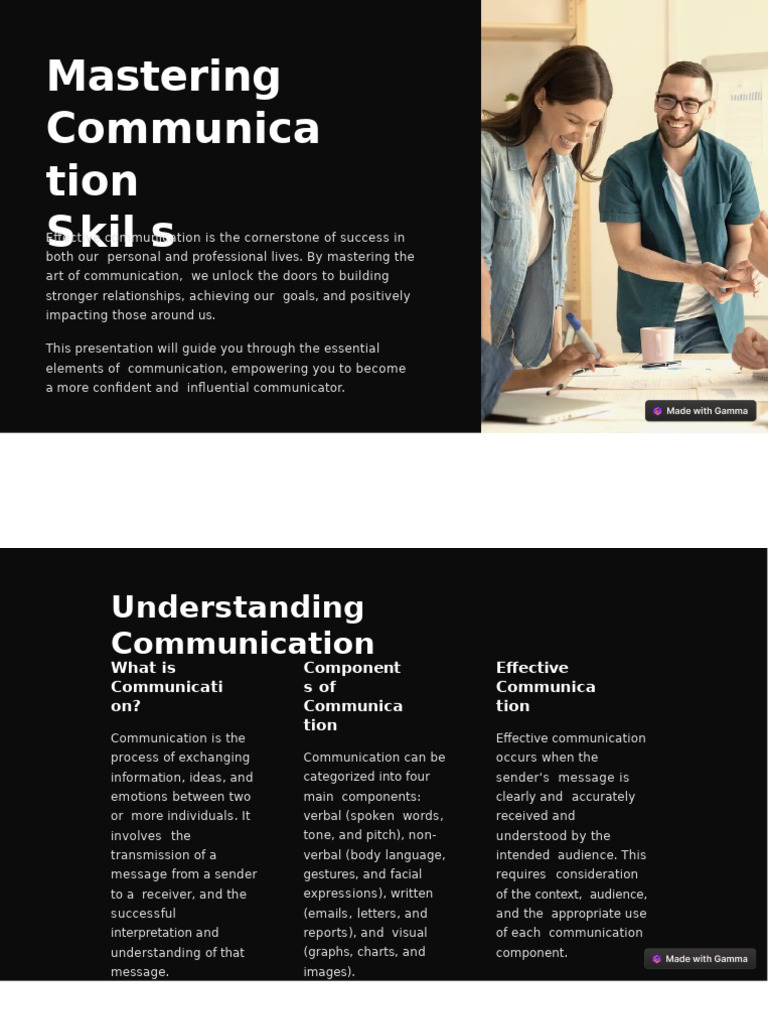 Mastering-Communication-Skills | PDF
