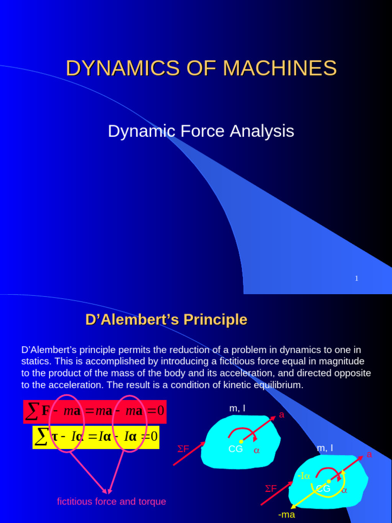 Dynamic Force Analysis Pdf