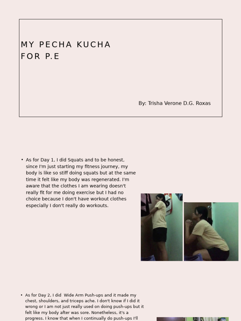 My Pecha Kucha On P.E Trisha Verone D.G Roxas | PDF