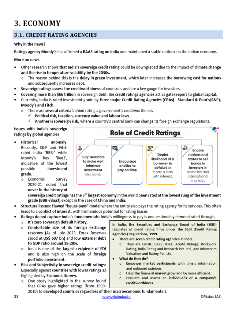 Credit Rating Agencies | PDF