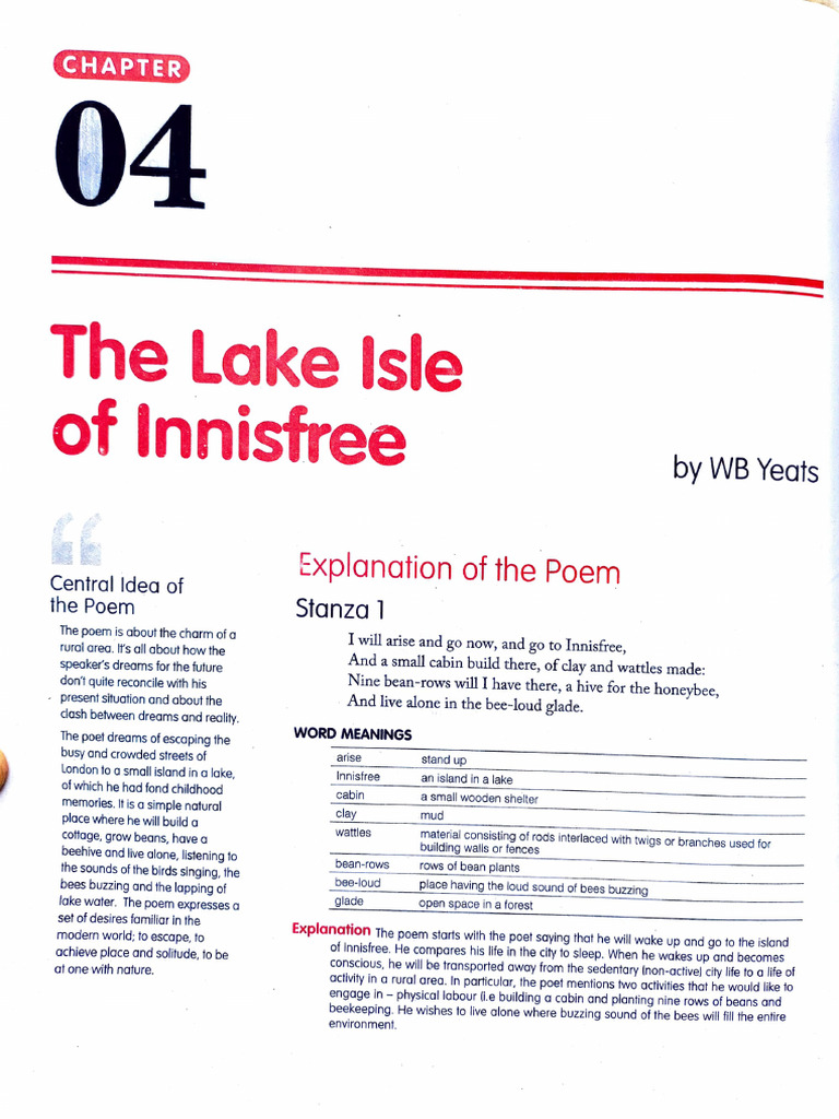 The Lake Isle of Innisfree | PDF