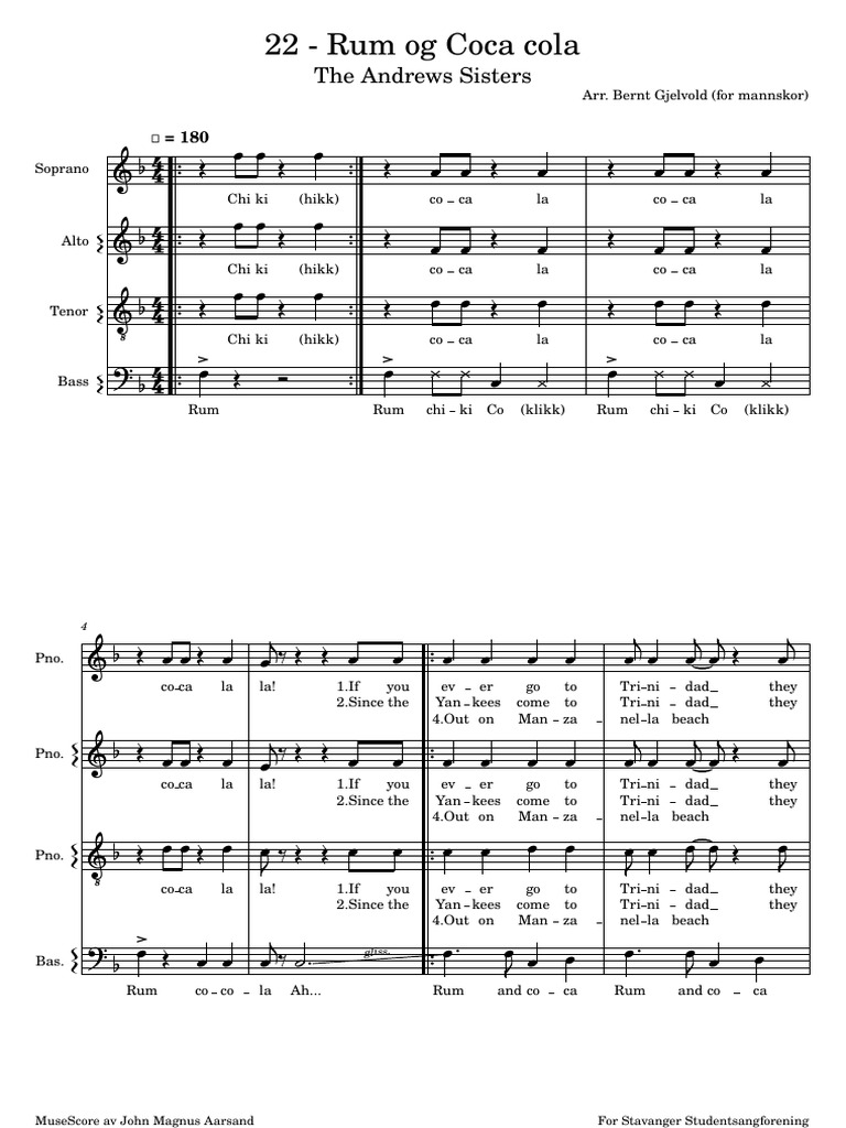 Rum Og Coca Cola | PDF