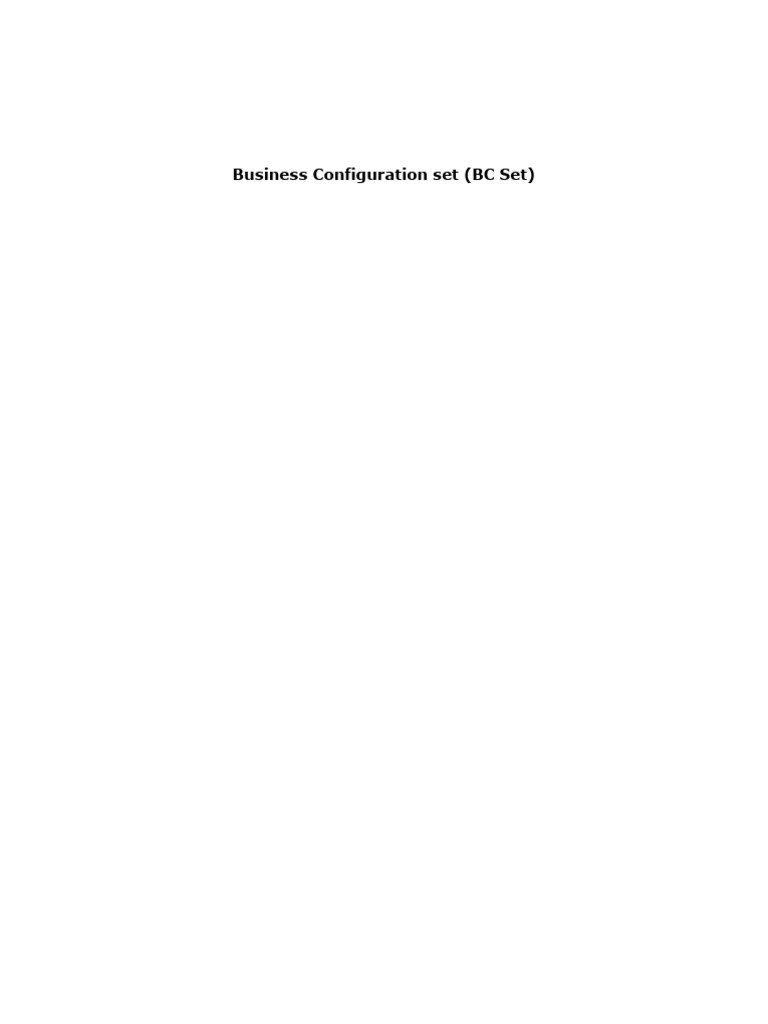 List of BC Sets of EWM On S 4 HAN 1680547450 | PDF | Warehouse | Software