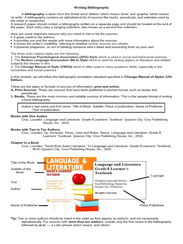Writing Bibliography | PDF