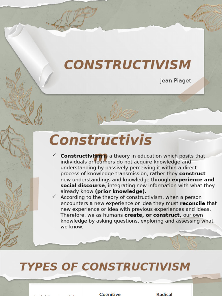 CONSTRUCTIVISM Gr10 | PDF