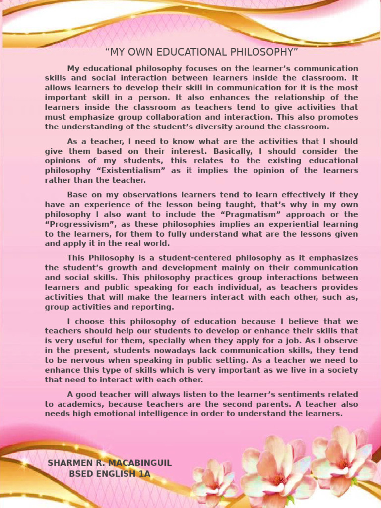 PROFED Philosophy | PDF