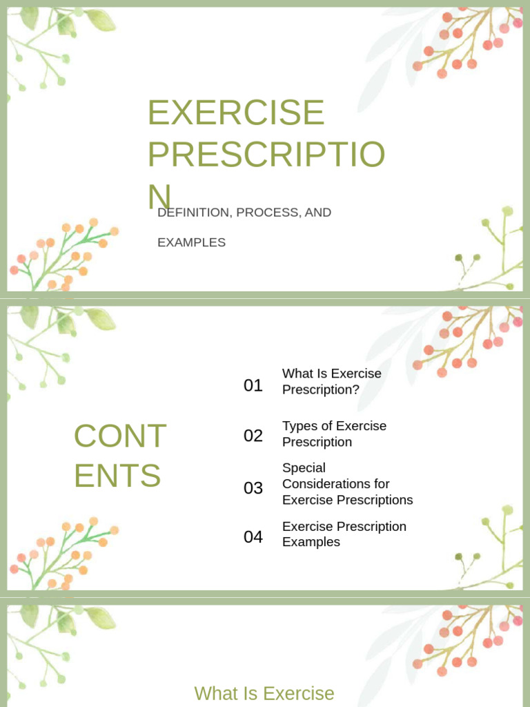 EXERCISE-PRESCRIPTION | PDF