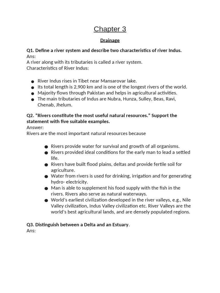 Chapter 3-DRAINAGE Notes | PDF