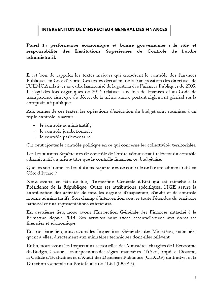 Contrôle Administratif PDF | PDF