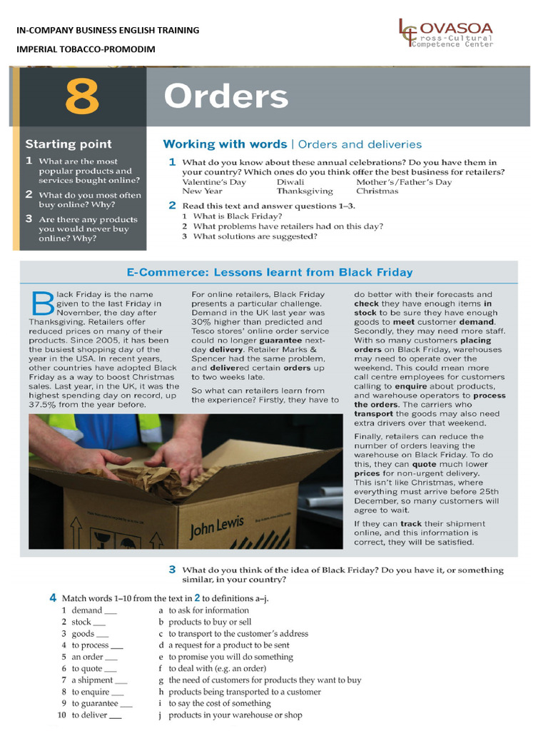 UNIT 3-Orders | PDF