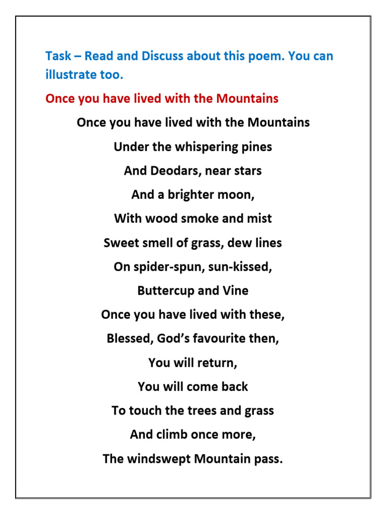 Poem - Provocation (Incredible India) | PDF