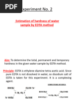 EDTA Method for Water Hardness Testing | PDF | Titration | Chemistry