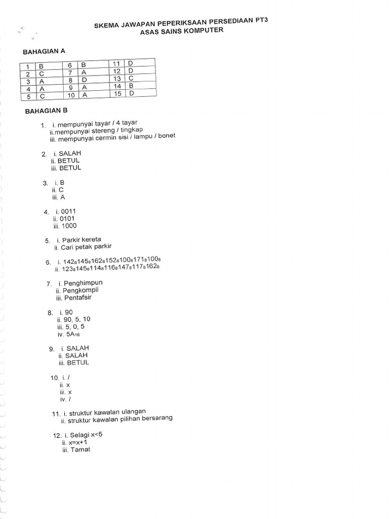 F3 2019 ASK Answers | PDF