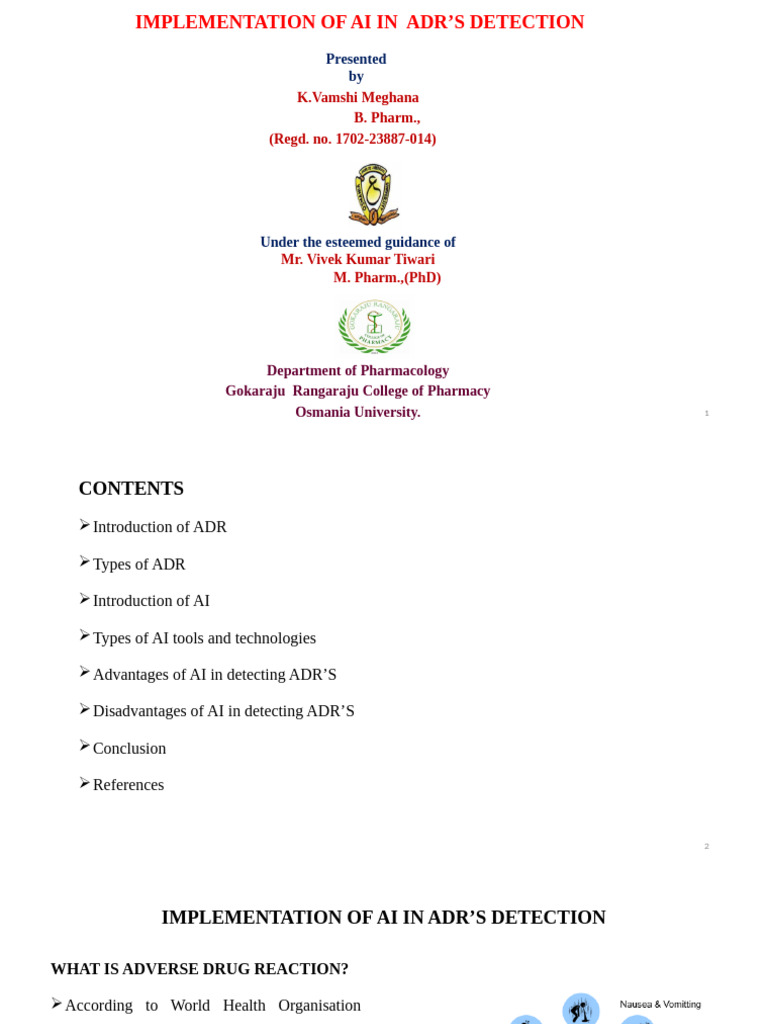 Implementation Of Ai In Adrs Detection Pdf
