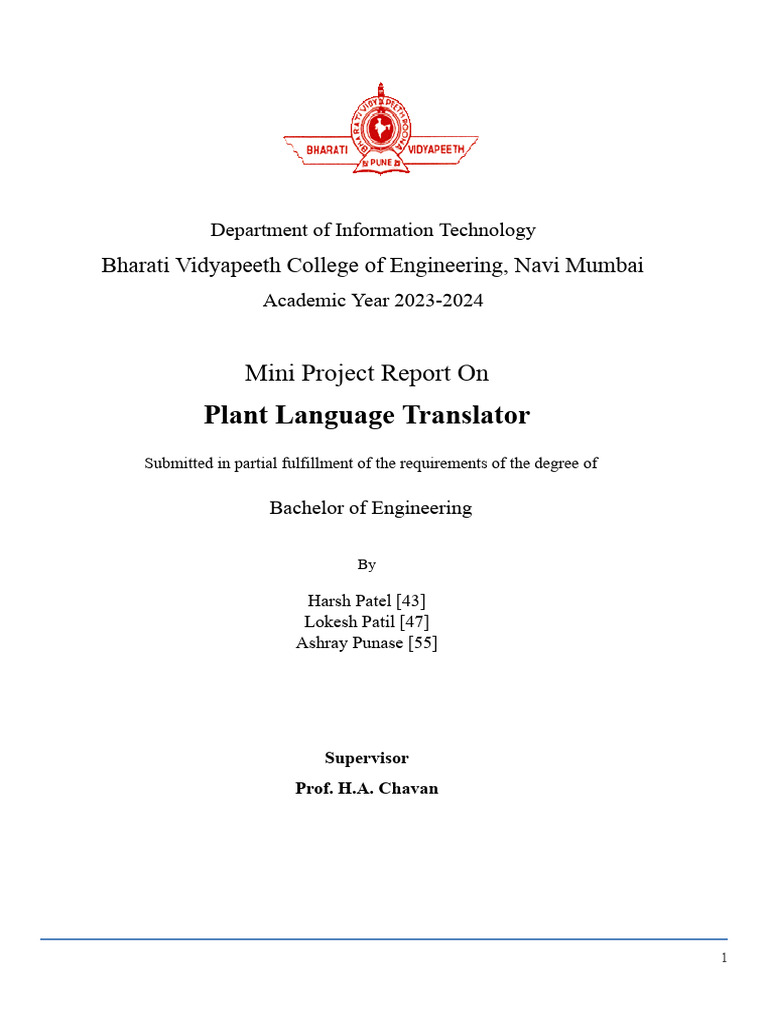 Plant Language Translator Report | PDF