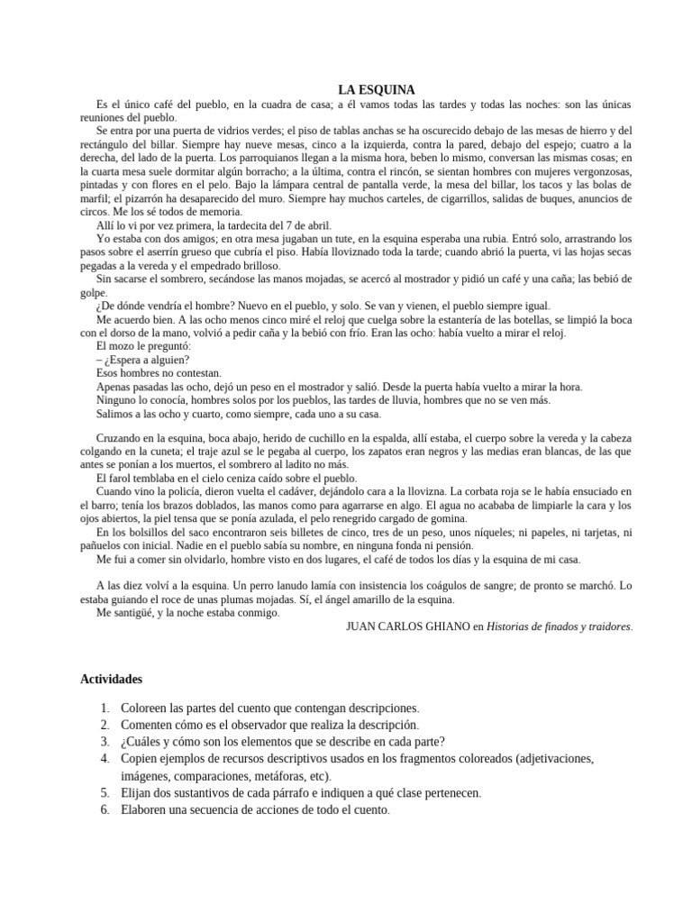 tp descripción cuento secuencia sustantivos 1er año 2014 | PDF tp descripción cuento secuencia sustantivos 1er año 2014 | PDF